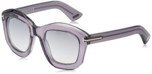 tom ford ft0582 sunglasses - grey frame, smoke mirror lenses, 50 mm lens diameter ft05825020c