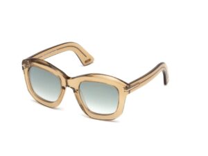 tom ford square sunglasses tf582 julia-02 45p transparent champagne 50mm ft0582