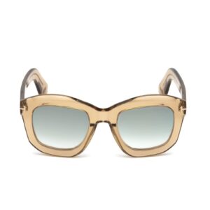 Tom Ford Square Sunglasses TF582 Julia-02 45P Transparent Champagne 50mm FT0582