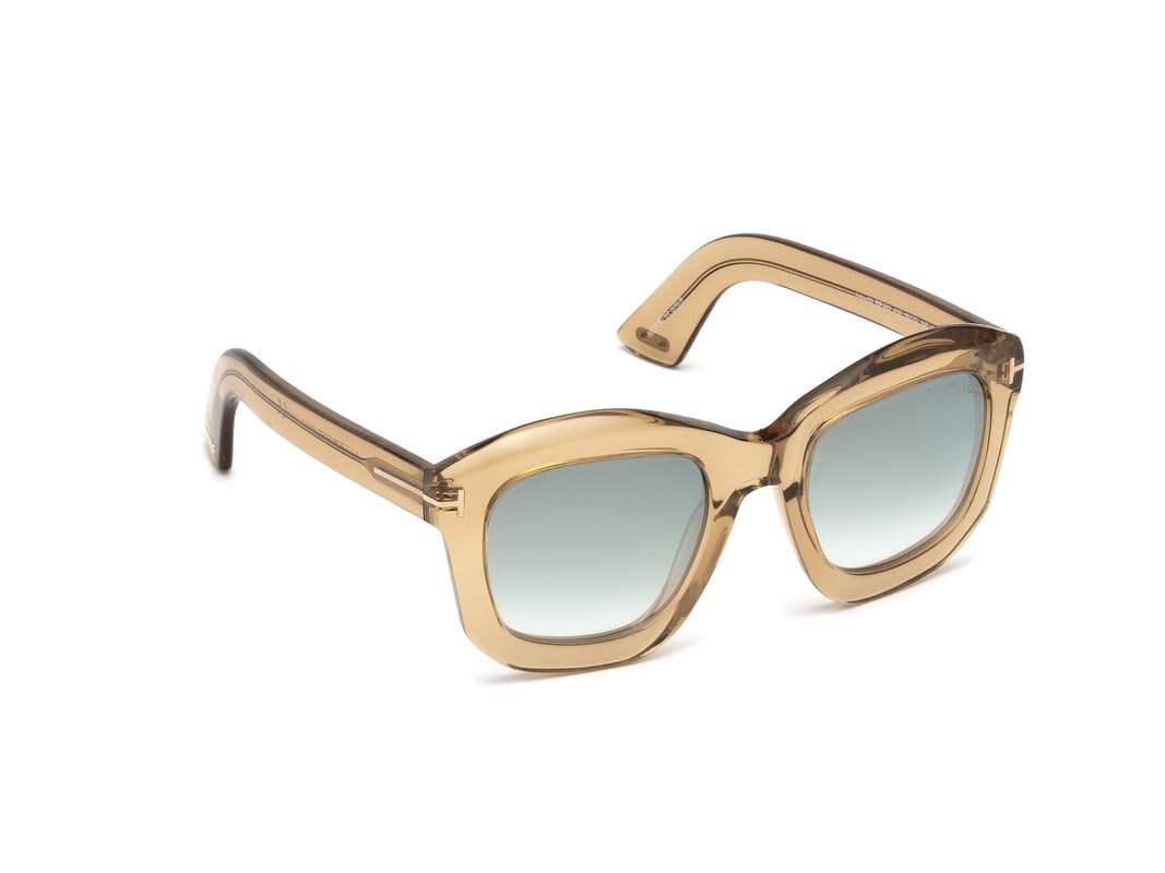 Tom Ford Square Sunglasses TF582 Julia-02 45P Transparent Champagne 50mm FT0582