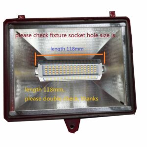 R7S LED J118 118mm Dimmable Bulb 30W Warm Light 3000k AC120V 3000LM Double Ended J LED Floodlight for R7S 200W 300w 400w Halogen Replacement (3000k warm light)