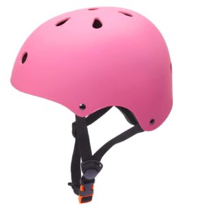 kids bike helmet toddler helmet for kids 3-8 adjustable kids helmet boys girls kids bicycle helmet skateboard helmet multi-sport safety cycling skating scooter toddler bike helmet (pink small)