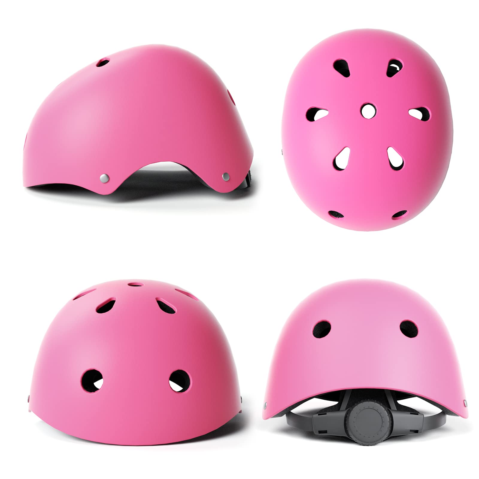 Kids Bike Helmet Toddler Helmet for Kids 3-8 Adjustable Kids Helmet Boys Girls Kids Bicycle Helmet Skateboard Helmet Multi-Sport Safety Cycling Skating Scooter Toddler Bike Helmet (Pink Small)