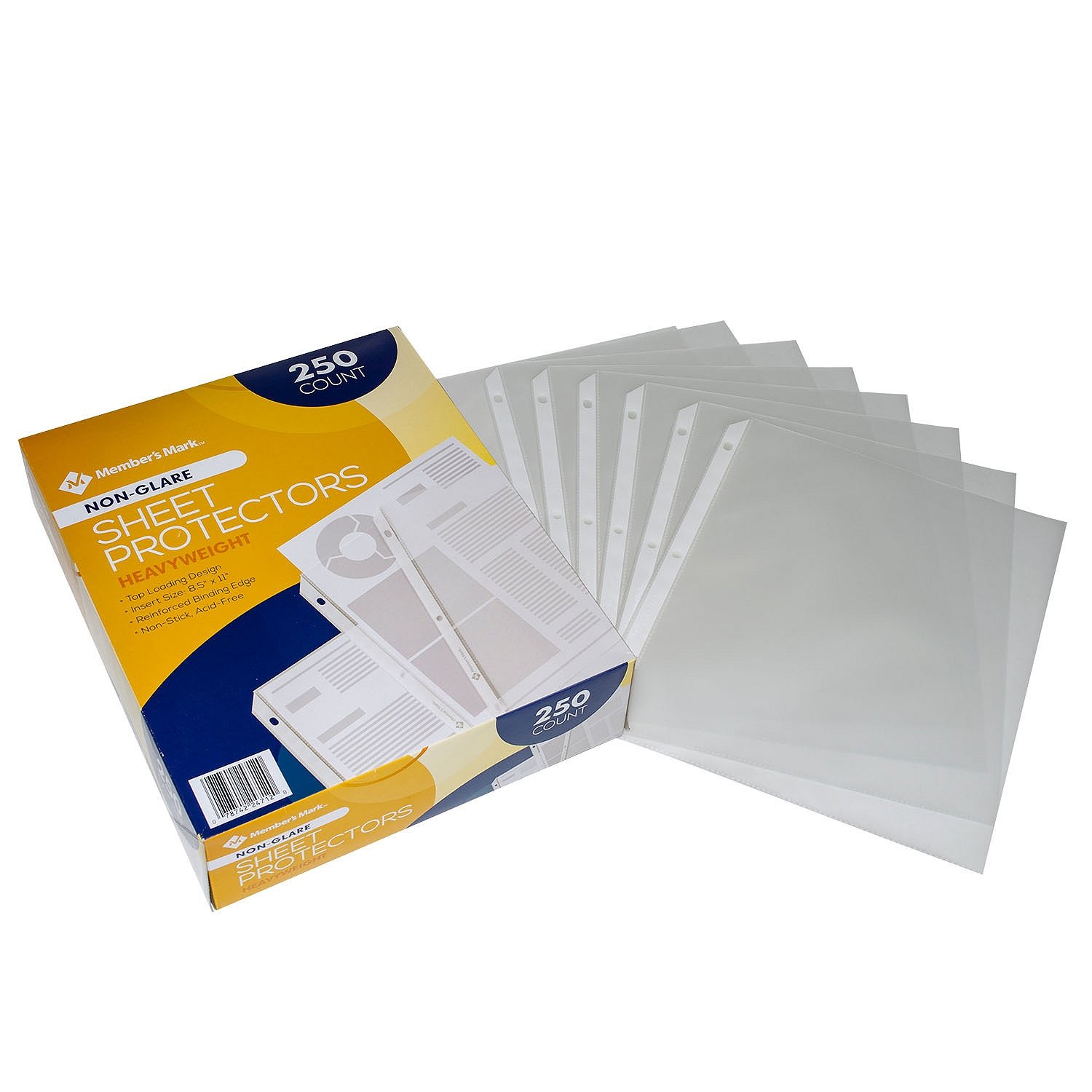 Member's Mark Heavyweight Sheet Protectors, Clear (250 Count)