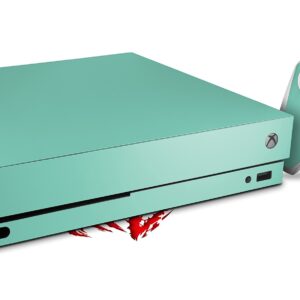 WraptorSkinz Decal Vinyl Skin Wrap Compatible with Xbox One X Console and Controller - Solids Collection Seafoam Green