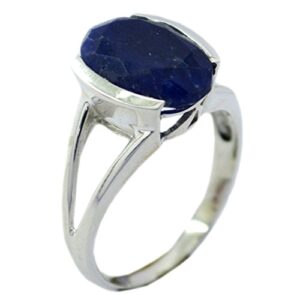 55carat natural lapis lazuli sterling silver ring for women oval shape split shank size 5,6,7,8,9,10,11,12