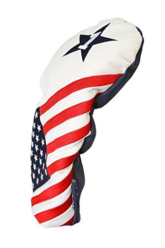 USA 1, 3, 5, X, H Headcover Patriot Golf Vintage Retro Patriotic Driver Fairway Wood and Hybrid Head Cover Fits All Modern Fairway Wood and Hybrid Club