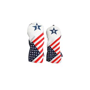 usa 1 & x headcover patriot golf vintage retro patriotic driver fairway wood head cover fits all modern fairway wood clubs