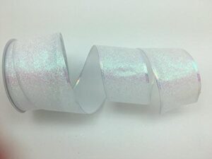 celebrate it- ribbon -glitter pearl 2.5 in x 25 ft