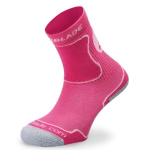 Rollerblade Boys Modern Performance Kids Socks, Inline Skating, Multi Sport, Fuschia and Pink, Fuchsia/Pink, Small US