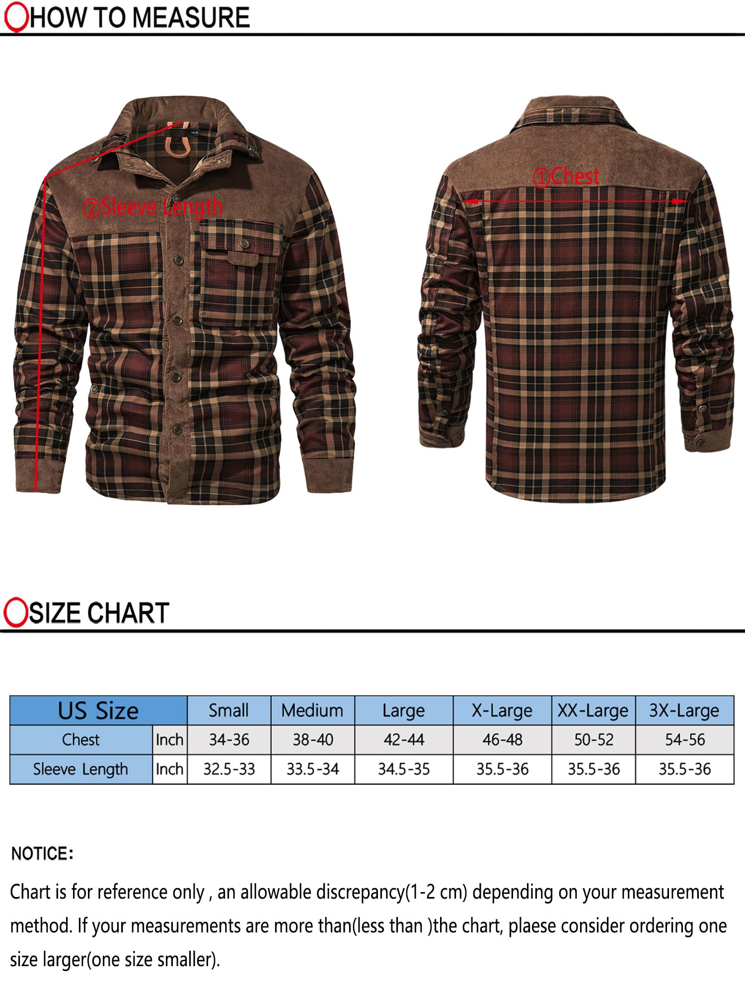 Mr.Stream Men's Outdoor Casual Vintage Long Sleeve Plaid Flannel Button Down Shirt Jacket 3251 Coffee S