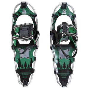 Yukon Charlie's Advanced 8x25 Inch Men's Snowshoe Kit with Aluminum Poles & Bag