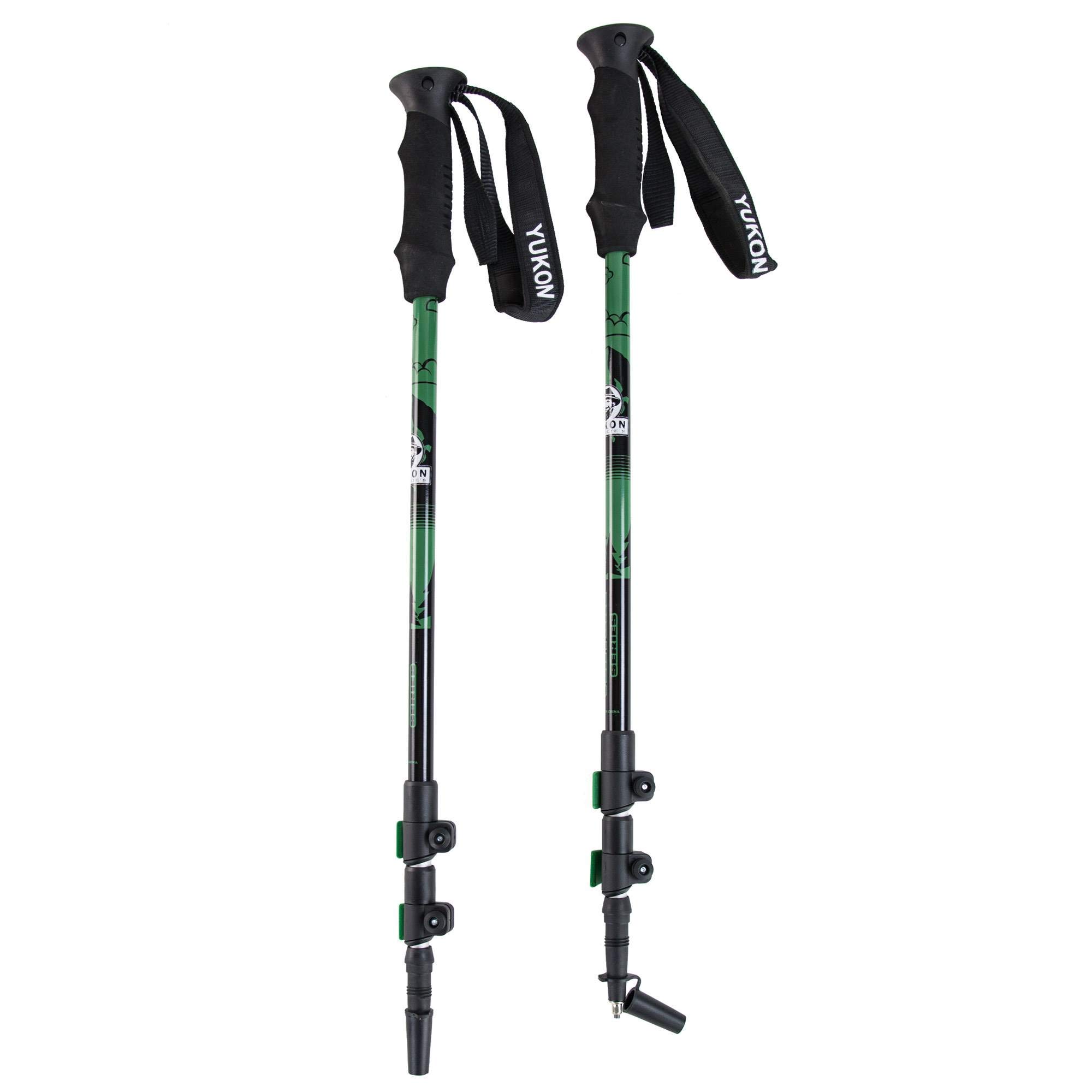 Yukon Charlie's Advanced 8x25 Inch Men's Snowshoe Kit with Aluminum Poles & Bag