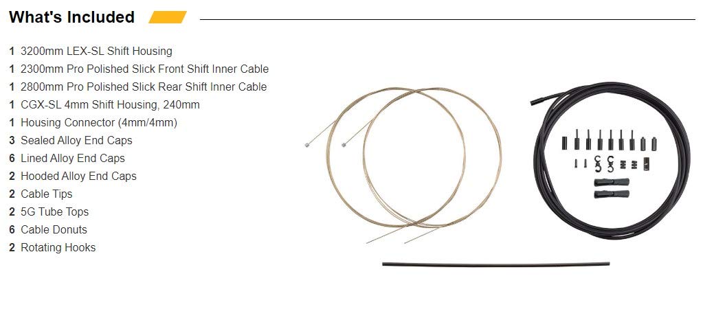 Jagwire Unisex Adults' Cable Kit Sky White