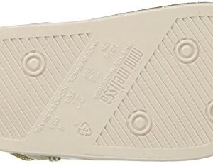 Mini Melissa Baby-Girl's Mini Beach Slide Sandal Flat, Gold Glitter, 9 M US Toddler