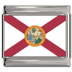 newcharms state of florida photo flag italian charm bracelet jewelry link 9mm