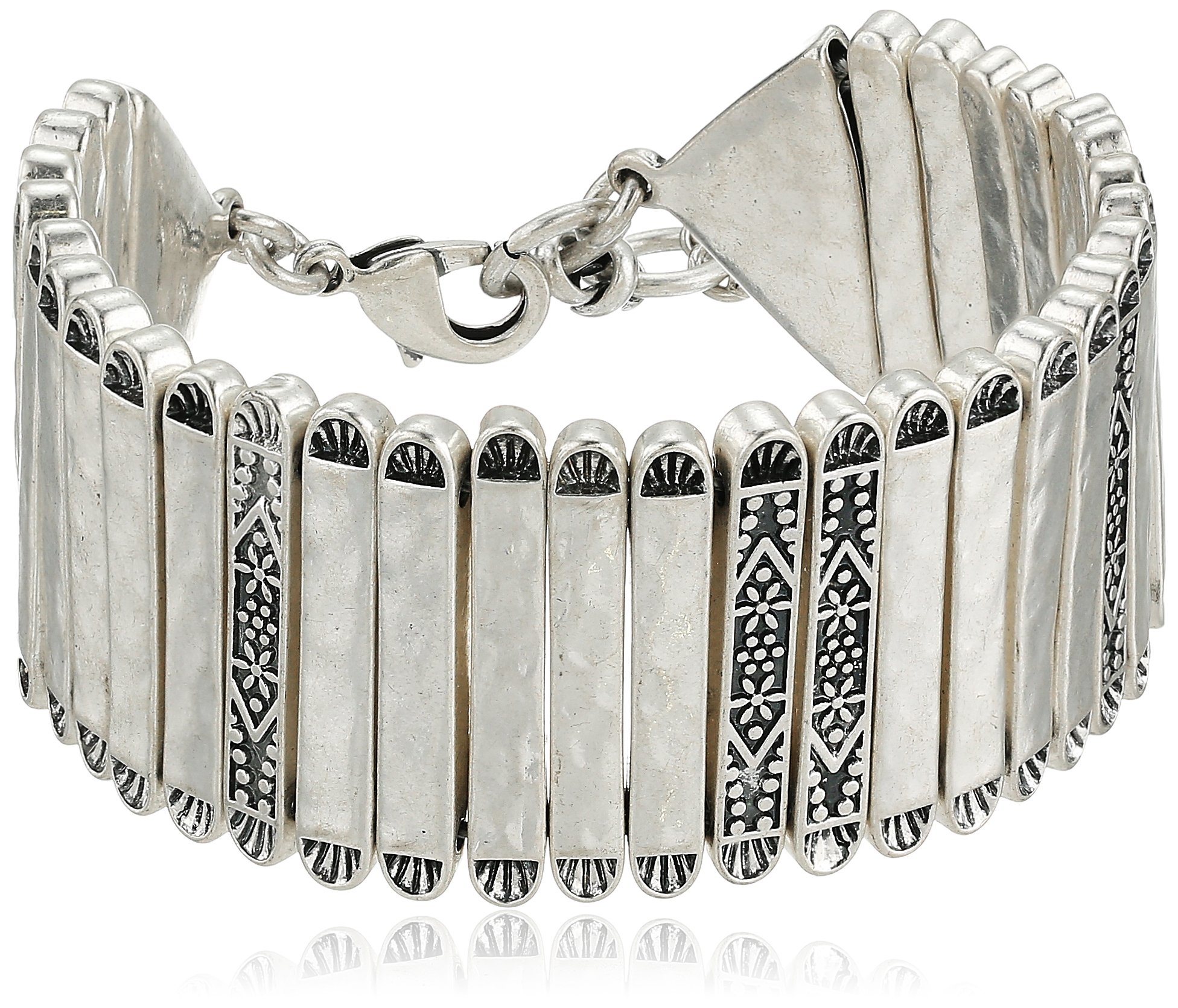 Lucky Brand Silver-Tone Statement Link Bracelet