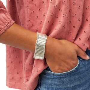 Lucky Brand Silver-Tone Statement Link Bracelet