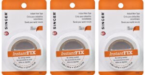 singer instant hem tape, 3/4-inch by 15-foot (3 pack)