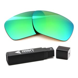 ikon lenses replacement lenses for costa jose (polarized) - fits costa del mar jose sunglasses (emerald green)