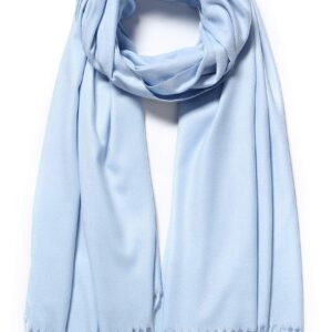 Cindy & Wendy Large Soft Cashmere Silky Pashmina Solid Shawl Wrap Scarf for Women