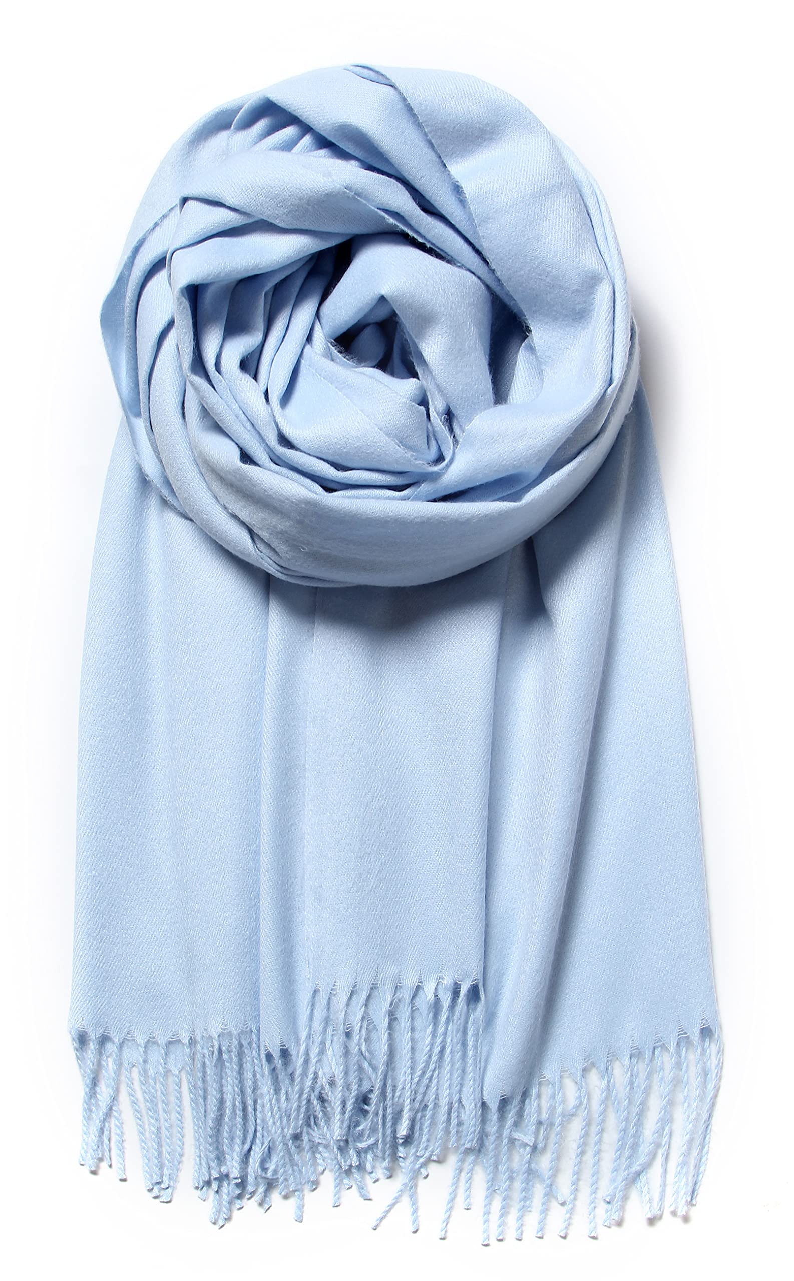 Cindy & Wendy Large Soft Cashmere Silky Pashmina Solid Shawl Wrap Scarf for Women