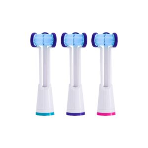 compatible with philips sonicare® only- three headed replacement toothbrush heads - fits only sonicare models: diamondclean, flexcare+, healthywhite+, 2 series plaque control (soft bristles - 3 pack)