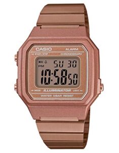 casio collection herren-armbanduhr, pink, bracelet