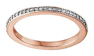 0.16 cttw round cut white natural diamond engagement wedding ring 14k rose gold,ring size-5