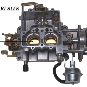 New Carburetor Two 2 Barrel Carburetor Carb 2100 2150 Compatible with Ford 289 302 351 Cu Jeep Engine with Electric Choke Replaces Motorcraft 2150 Carburetor