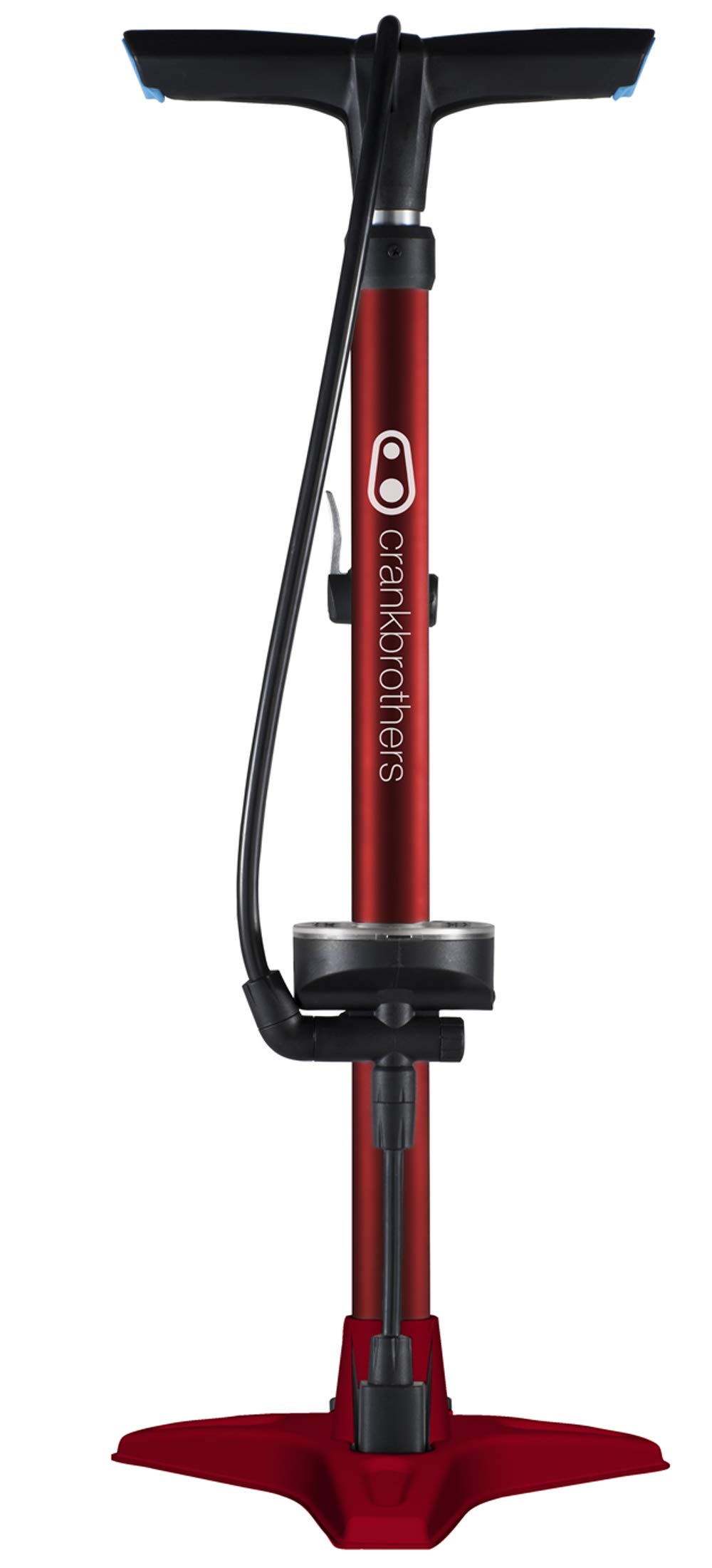 Gem Floor Pump - Stamped Base - Red