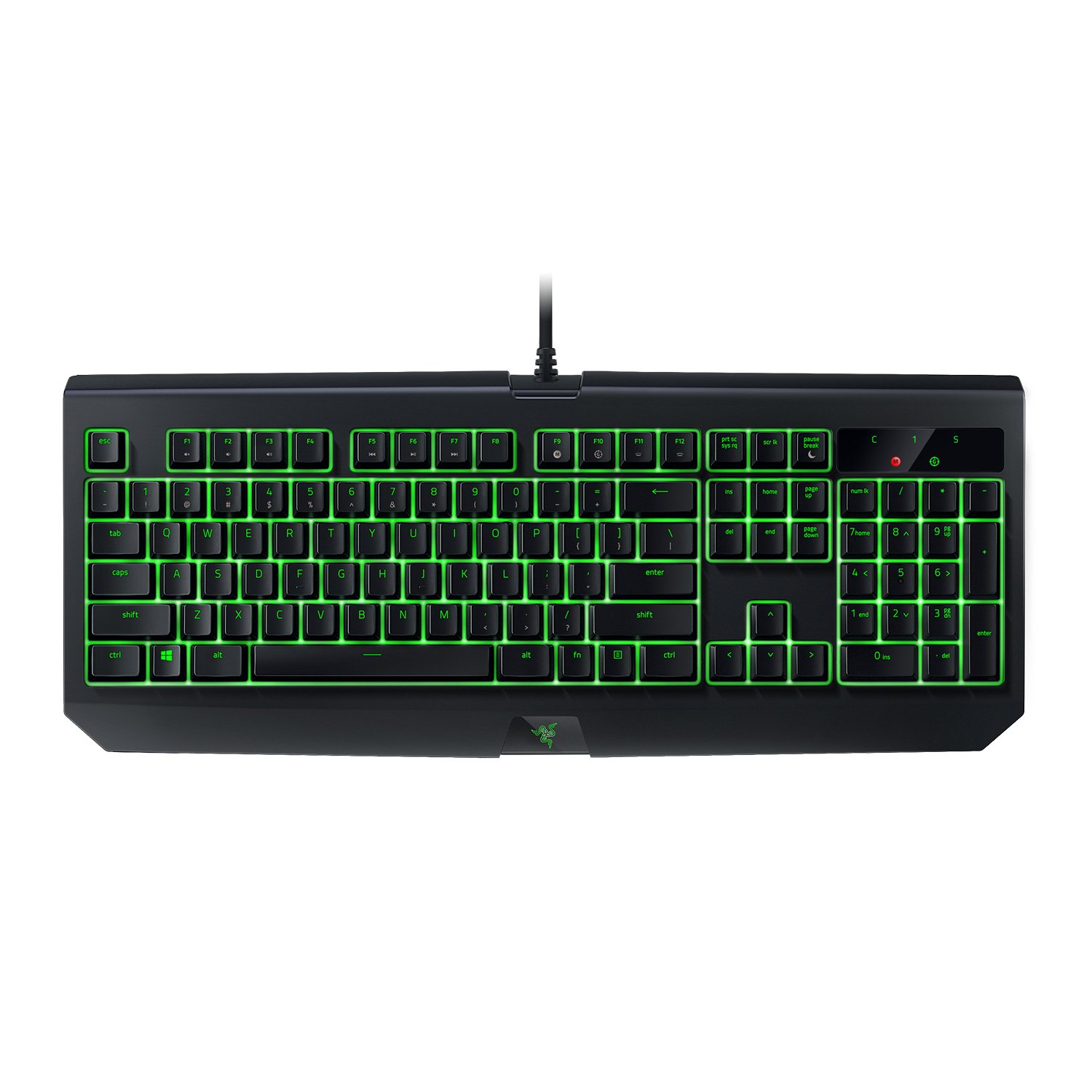 Razer BlackWidow Ultimate: Esports Gaming Keyboard - Dust and Spill Resistant - Individually Backlit Keys - Razer Green Mechanical Switches (Tactile and Clicky)