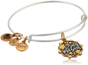 alex and ani bat mitzvah two tone charm bangle