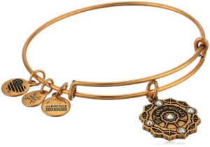 alex and ani mother of the groom charm bangle, rafaelian gold, expandable