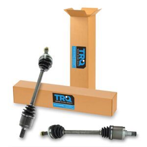 trq front cv axle shaft left lh right rh pair set of 2 compatible with accord v6 tl cl