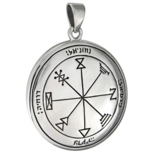 moonlight mysteries sterling silver first pentacle of jupiter talisman