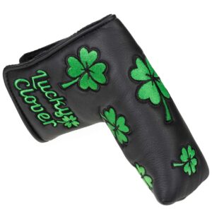 lucky clover black headcover for scotty cameron taylormade odyssey blade