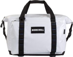 norchill soft coolers 24 can insulated boatbag extreme soft sided cooler, white (9000.56)