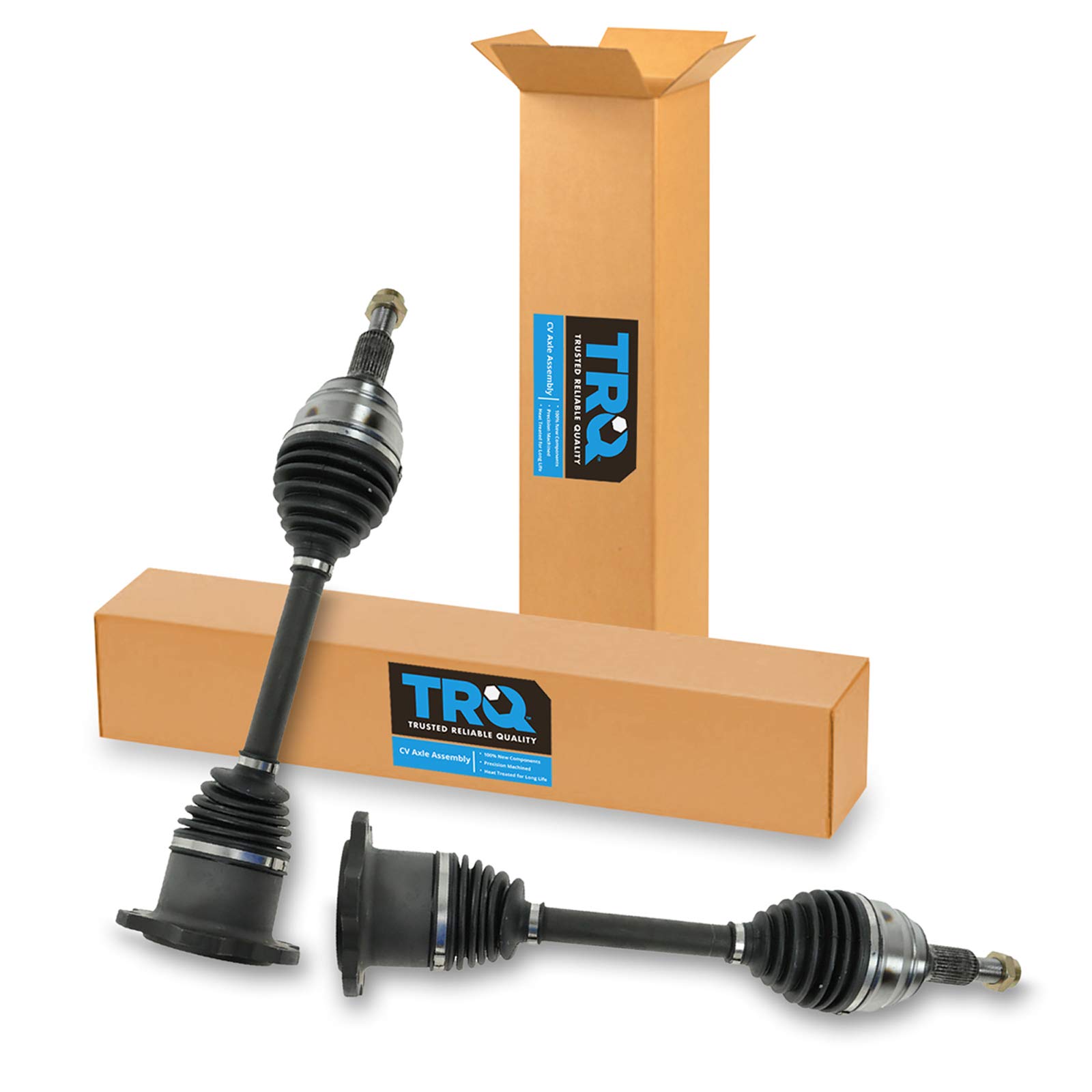 TRQ Front CV Axle Shaft Assembly Pair 2pc Compatible with Silverado Tahoe Suburban Yukon