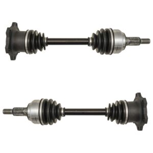 TRQ Front CV Axle Shaft Assembly Pair Compatible with 99-07 Silverado Sierra Tahoe