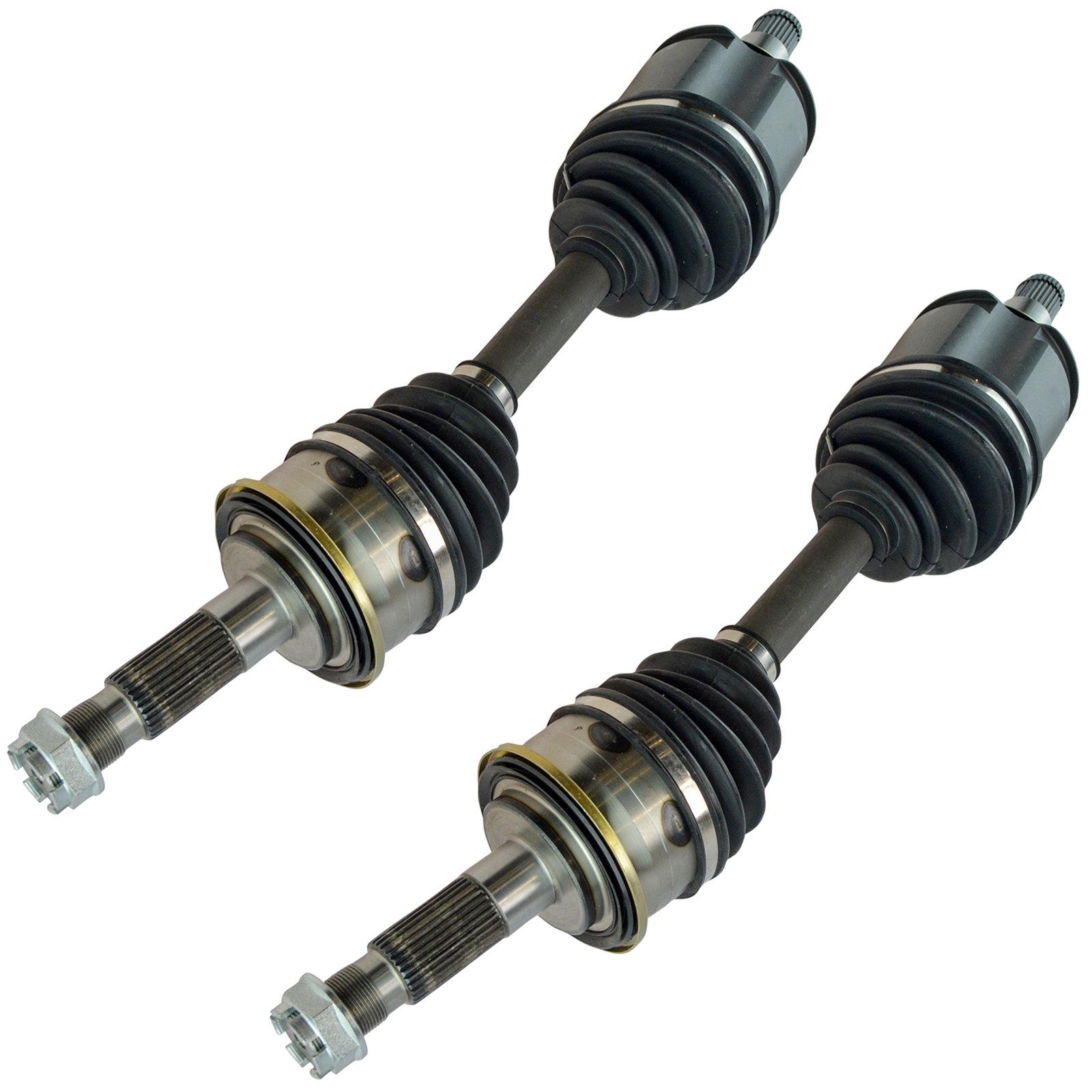 TRQ Front CV Axle Shaft Assembly Pair Set of 2 Compatible with Toyota Tacoma 4Runner