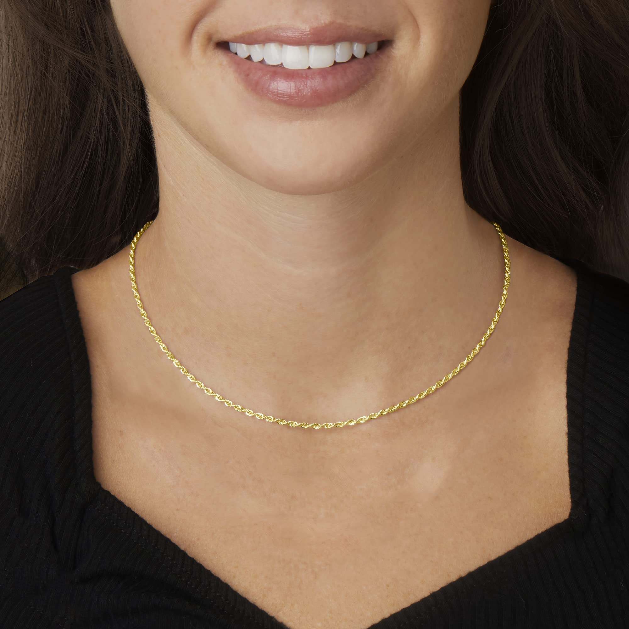 Ross-Simons 14kt Yellow Gold Rope-Chain Necklace