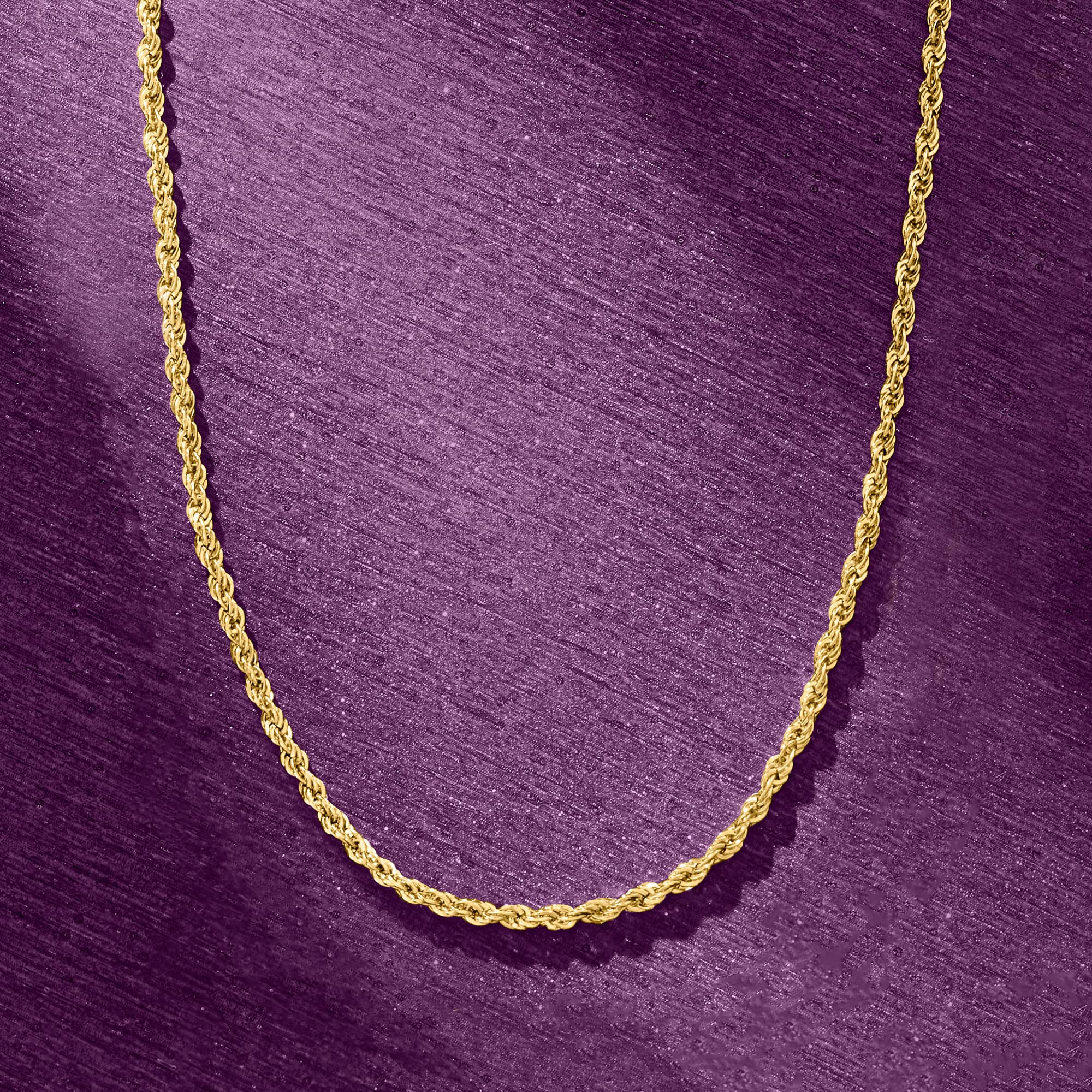 Ross-Simons 14kt Yellow Gold Rope-Chain Necklace