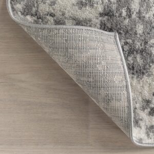 nuLOOM Deedra Modern Abstract Area Rug - 7x9 Area Rug Modern/Contemporary Grey/Ivory Rugs for Living Room Bedroom Dining Room Kitchen