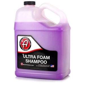 adam's polishes ultra foam shampoo gallon - our most sudsy car shampoo formula ever - ph neutral formula for safe, spot free cleaning - ultra slick formula that wont scratch or leave water spots