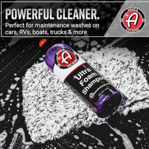 Adam's Polishes Ultra Foam Shampoo Gallon - Our Most Sudsy Car Shampoo Formula Ever - pH Neutral Formula For Safe, Spot Free Cleaning - Ultra Slick Formula That Wont Scratch or Leave Water Spots