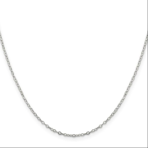 IceCarats 925 Sterling Silver 1.5mm Oval Cable Chain Necklace 20 inch