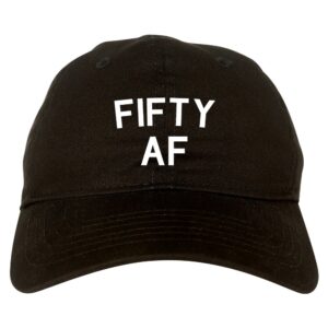 fashionisgreat fifty af birthday gift dad hat baseball cap black