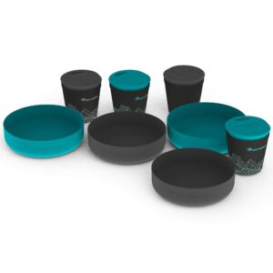 sea to summit delta light 4-person camp dinnerware set