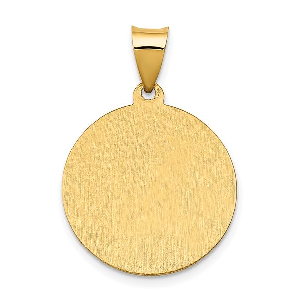 IceCarats 14K Yellow Gold Saint Cecilia Medal Necklace Charm Pendant Only